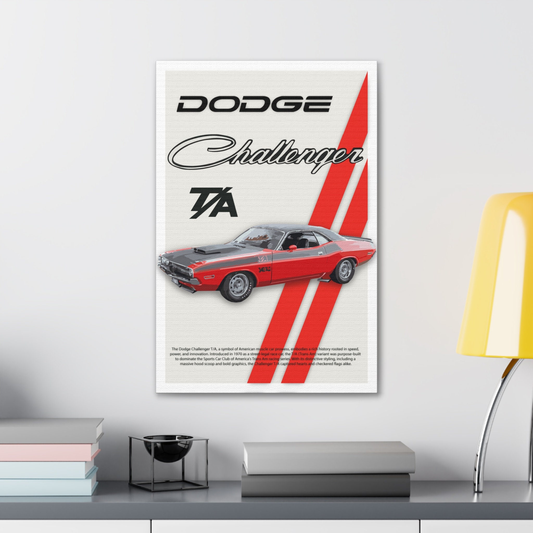 Canvas Poster Dodge Challenger - Etsy