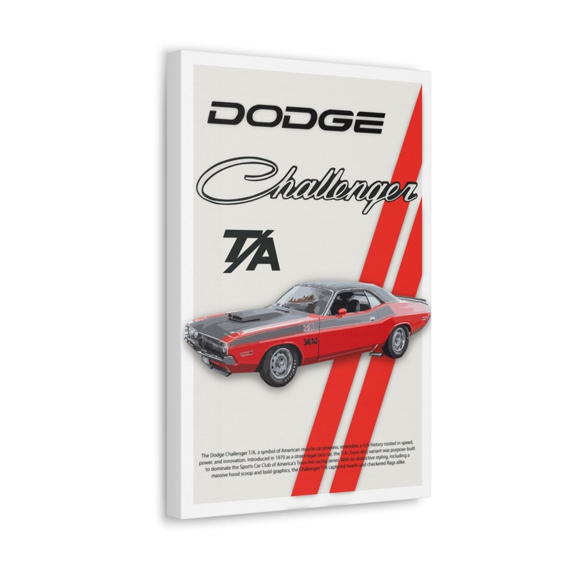 Canvas Poster Dodge Challenger - Etsy