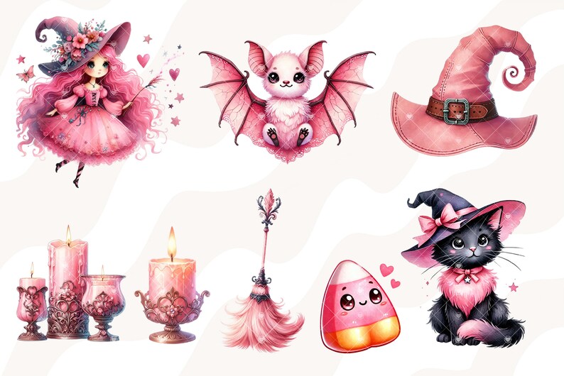 Pink Coquette Girly Halloween PNG Clipart, Girly Halloween Coquette ...