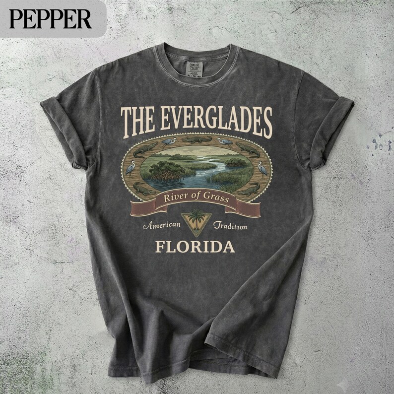The Everglades T-shirts Comfort Colors®, Vintage 90s Outdoor Graphic ...