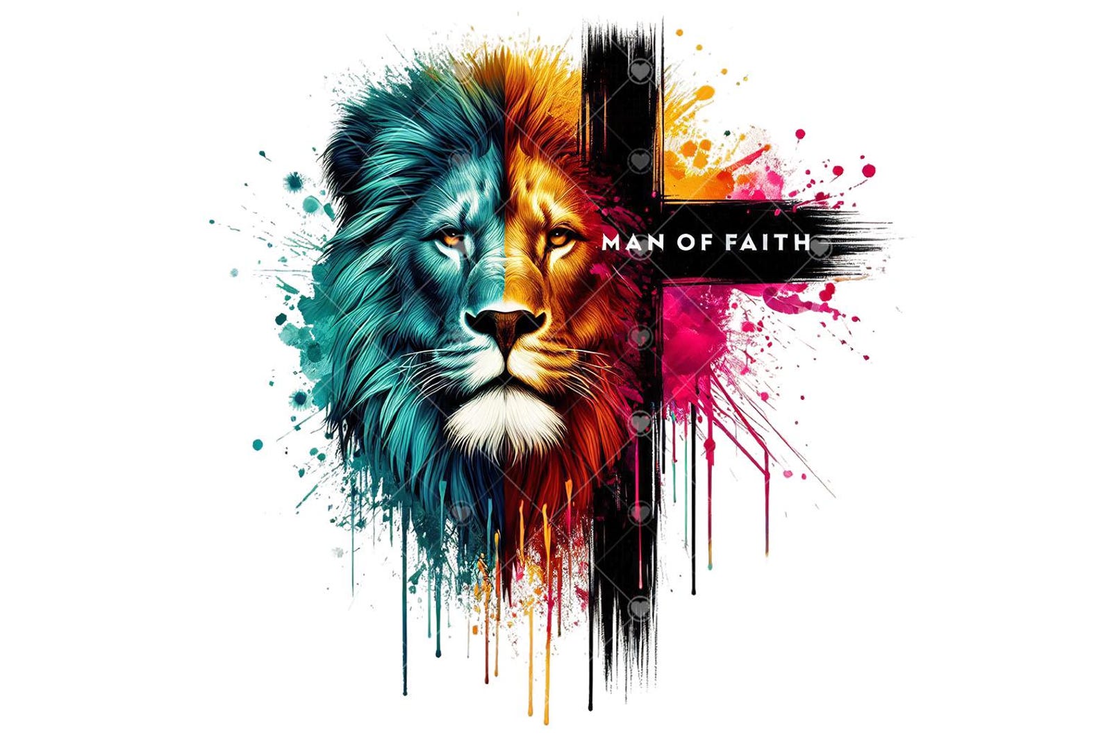 Man of Faith Png, Christian Sublimation Design, Digital Download, Bible ...