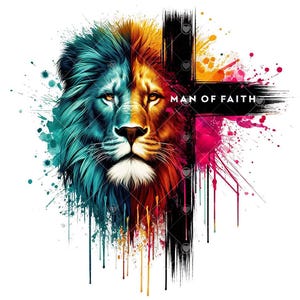 Man of Faith Png, Christian Sublimation Design, Digital Download, Bible ...