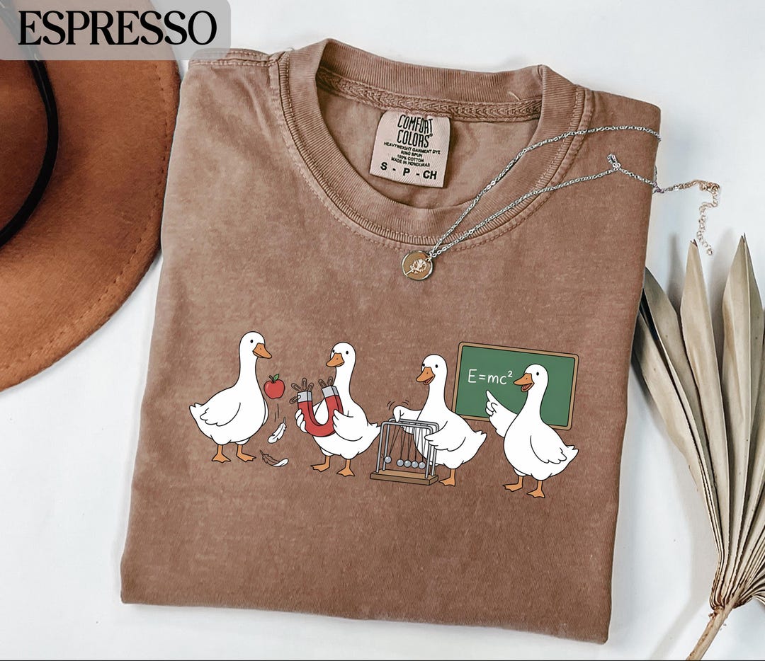 Physics School Teacher Goose Comfort Colors® T-shirt, Science Tshirts ...