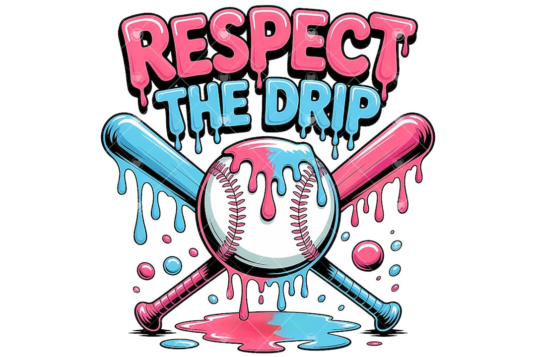 Baseball Drip PNG, Respect the Drip Png, Retro Baseball Mom Png ...
