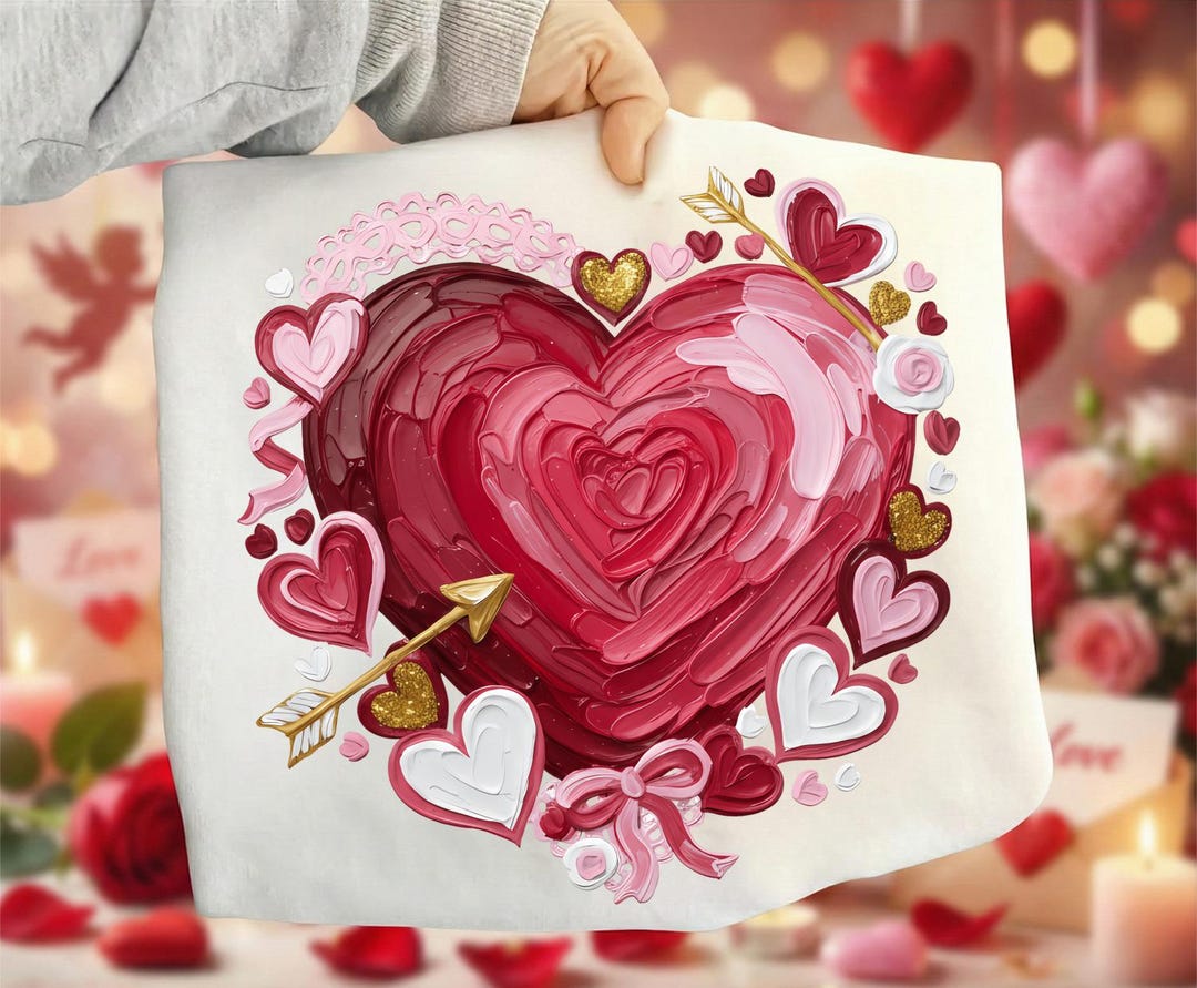 Valentine Heart PNG, Sublimation Design, Digital Download, Love Glitter ...
