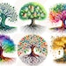 Watercolor Tree With Roots Clipart, Forest Tree Scrapbooking Clipart ...