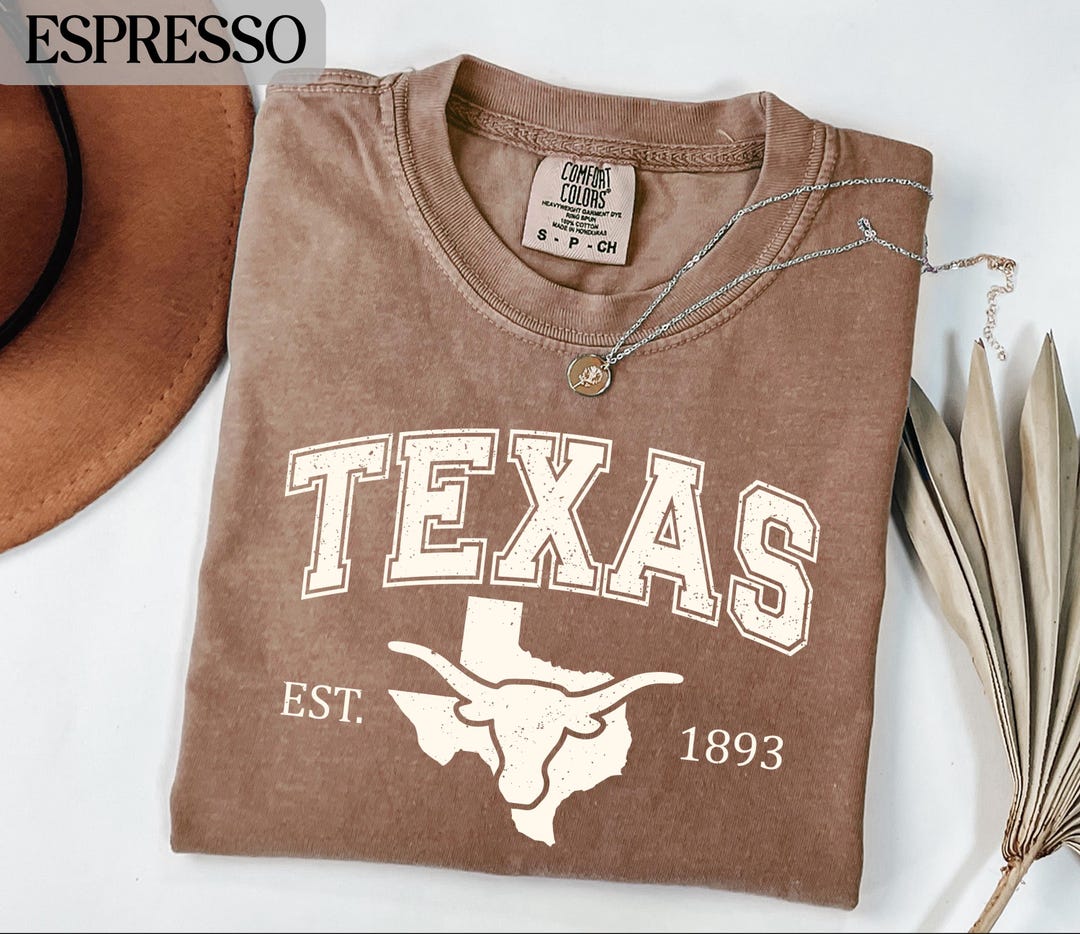 Texas Western T-shirts, EST 1893, Comfort Colors®, Texas State T Shirt ...