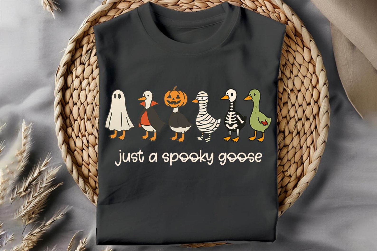 Spooky Goose PNG, Halloween Goose Sublimation, Retro Goose Halloween ...