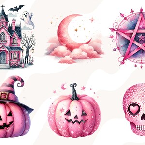 Pink Coquette Girly Halloween PNG Clipart, Girly Halloween Coquette ...