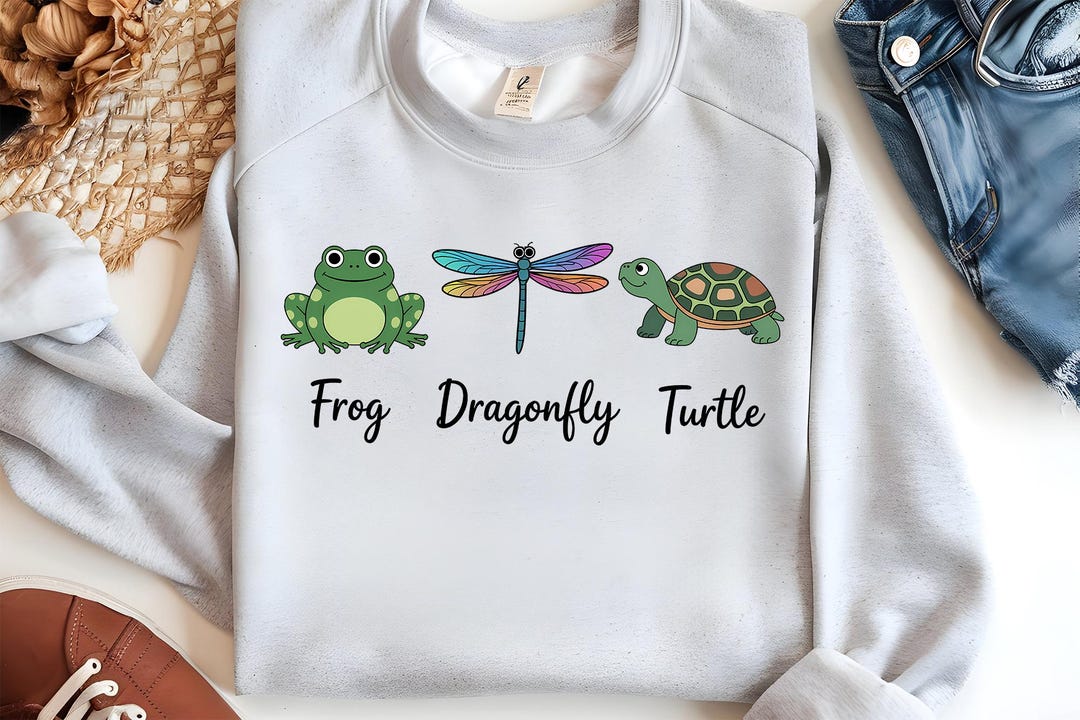 Frog Dragonfly Turtle PNG Shirt Design Trendy, FDT Shirt Anti Maga Png ...