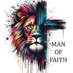 Man of Faith Png, Christian Sublimation Design, Digital Download, Bible ...