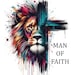 Man of Faith Png, Christian Sublimation Design, Digital Download, Bible ...
