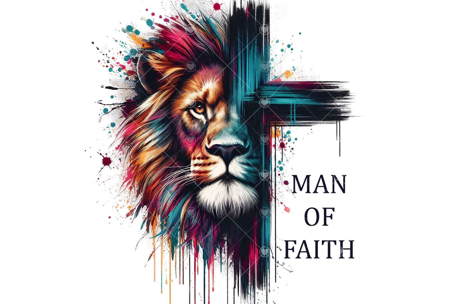 Man of Faith Png, Christian Sublimation Design, Digital Download, Bible ...