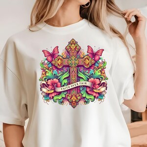 Faith Over Fair Png, Christian Sublimation Design, Digital Download ...