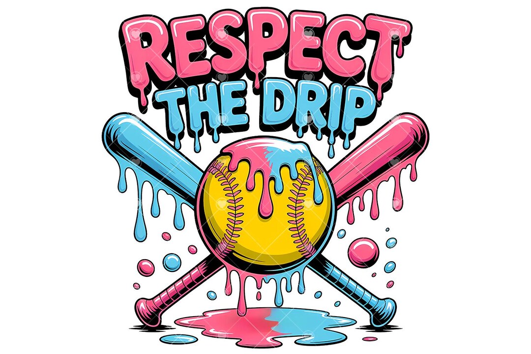 Softball Drip PNG, Respect the Drip Png, Retro Softball Mom Png ...