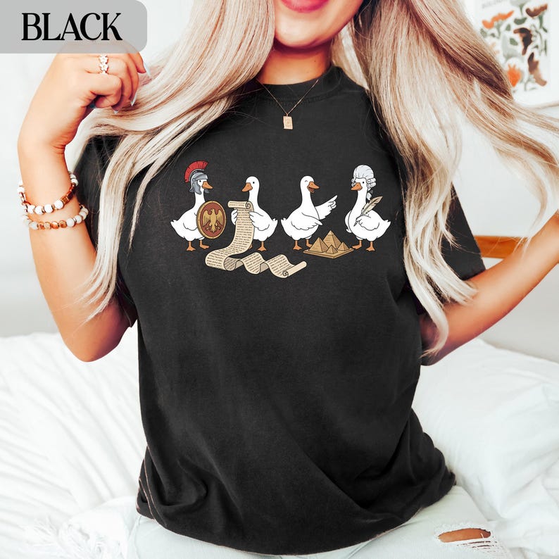 History Goose Comfort Colors® T-shirts, School Teacher Tee, World ...