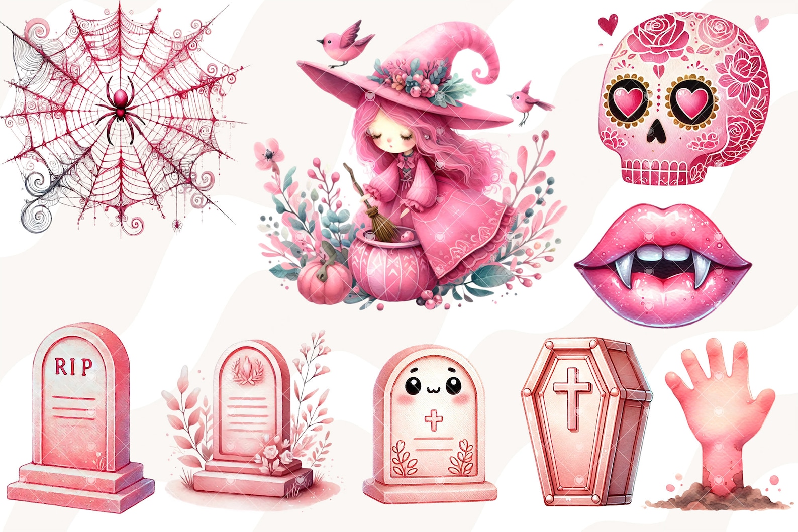Pink Coquette Girly Halloween PNG Clipart, Girly Halloween Coquette ...
