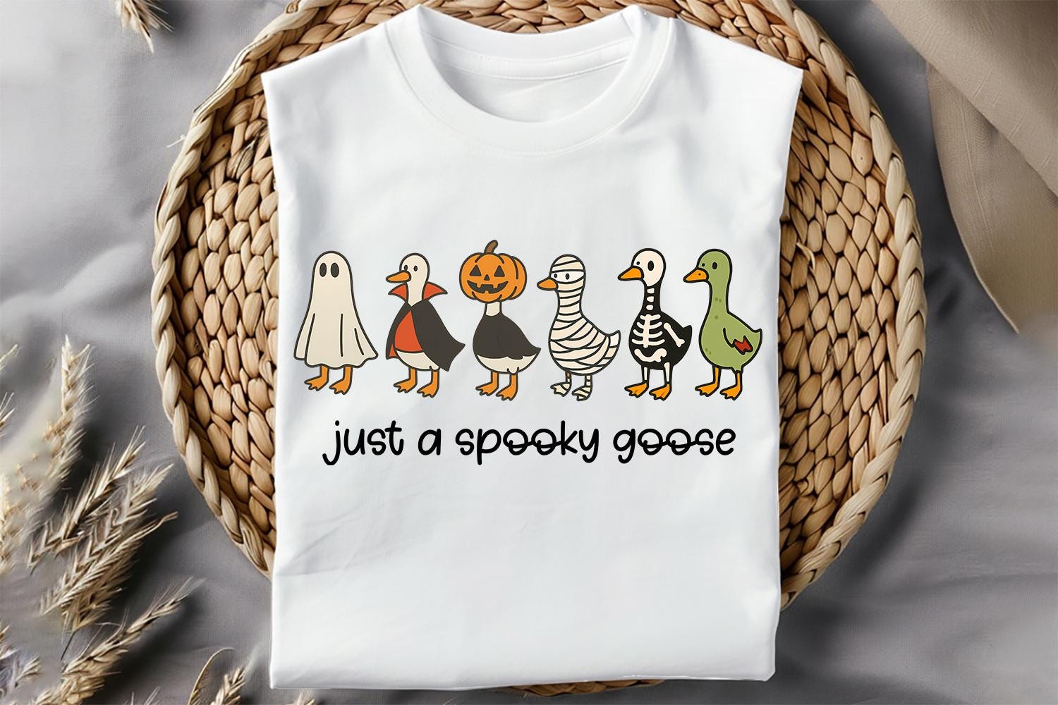 Spooky Goose PNG, Halloween Goose Sublimation, Retro Goose Halloween ...