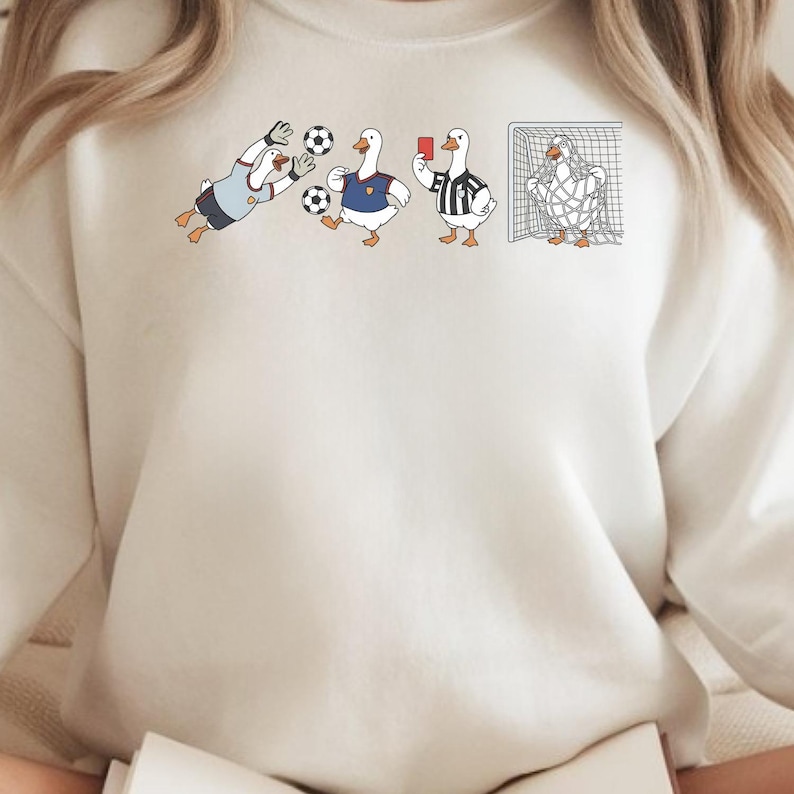 Funny Goose Soccer Team PNG Digital, Referee Goalie, Quirky Goose - Etsy