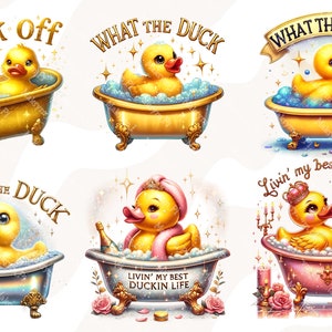 What the Duck PNG, Funny Rubber Duck Clipart, Sassy Cute Duck ...