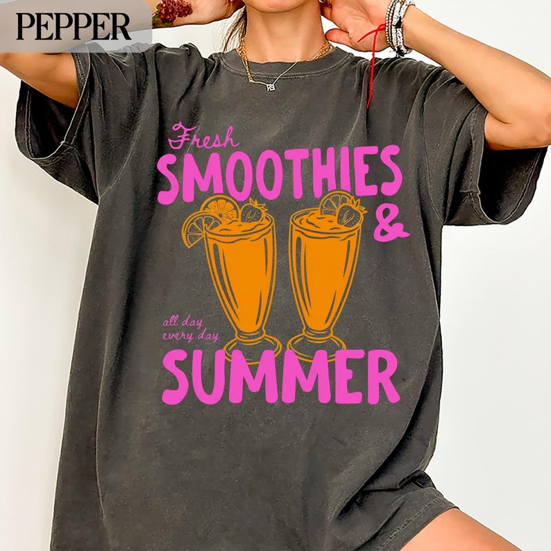 Comfort Colors® Fresh Smoothies T-shirt: Summer Fruit Drink, All Day ...