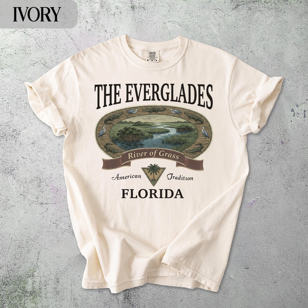 The Everglades T-shirts Comfort Colors®, Vintage 90s Outdoor Graphic ...