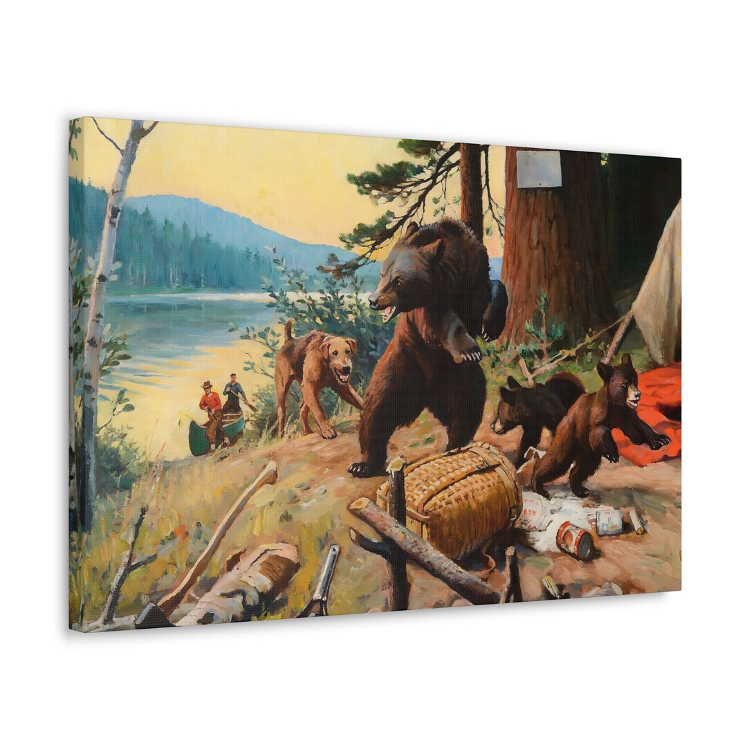Camp Robbers by Philip Goodwin Framed 3-D Canvas Painting Art Print ...