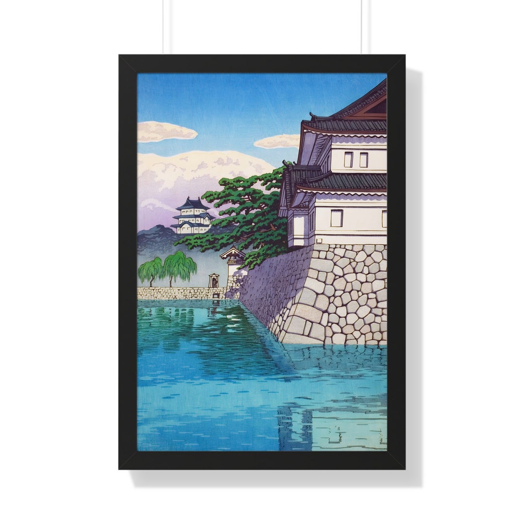 Kikyo Gate by Hasui Kawase Framed Painting Japanese Woodblock Art Print ...