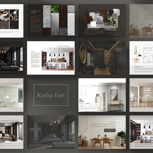 Editable Interior Design Canva Template for Corporate and Creative ...