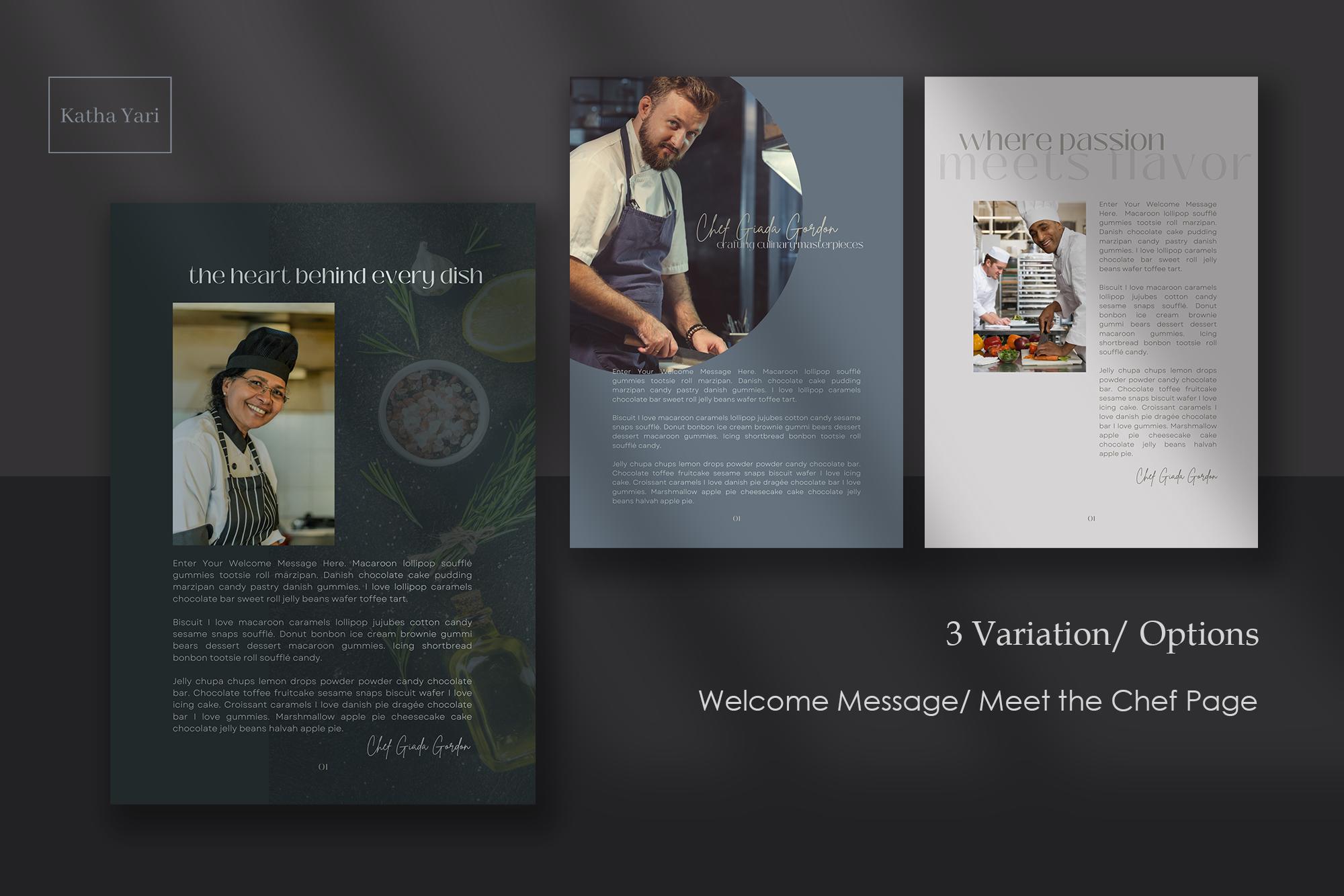 Canva Ebook Cookbook Template for Chefs With Recipes & Shopping Lists ...