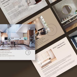Interior Design Company Profile Canva Presentation Template Services ...