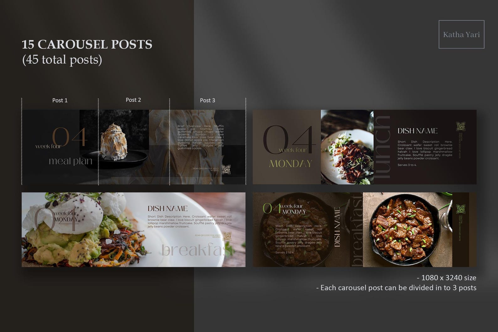 BELI Cookbook Template for Social Media, Instagram Carousels, Reels ...