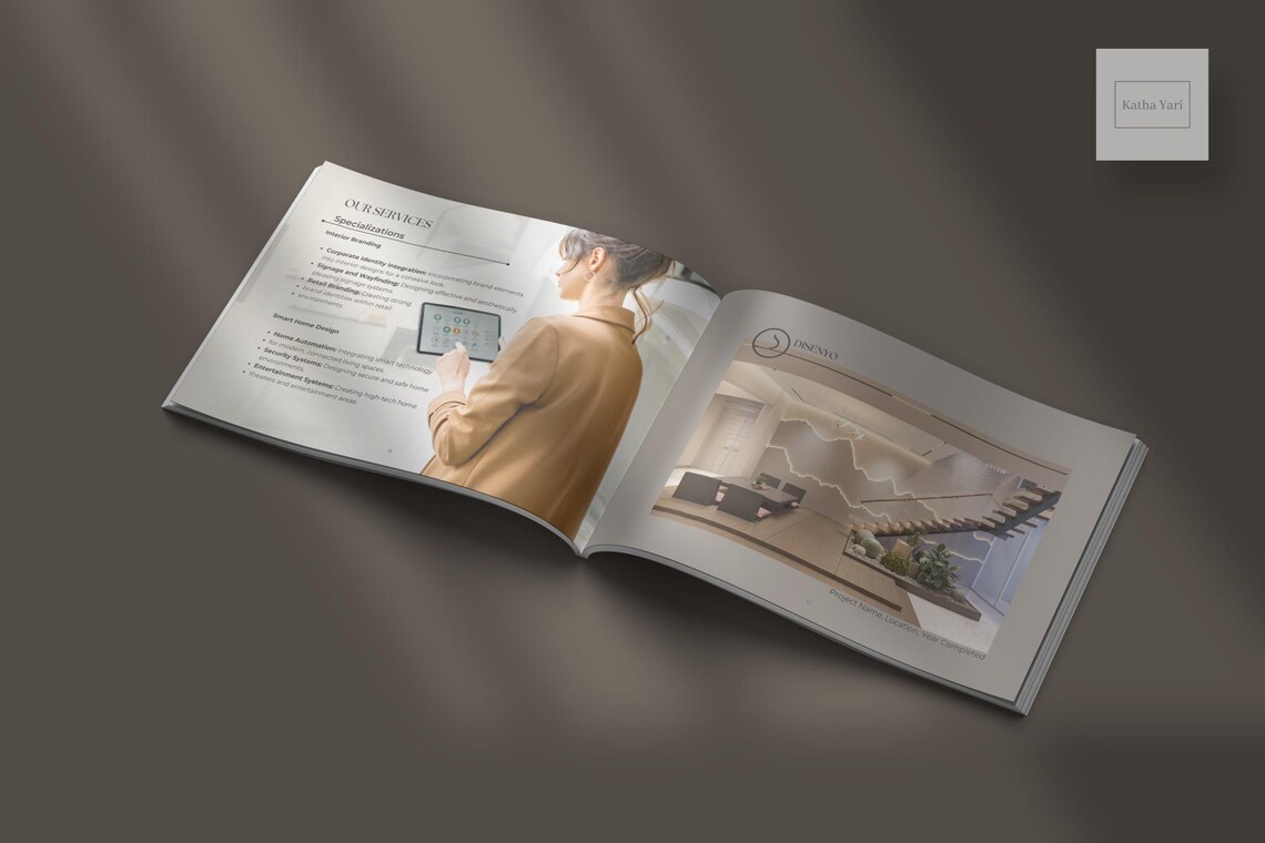 Interior Design Company Profile Canva Presentation Template Services ...