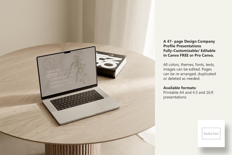 Interior Design Company Profile Canva Presentation Template Services ...