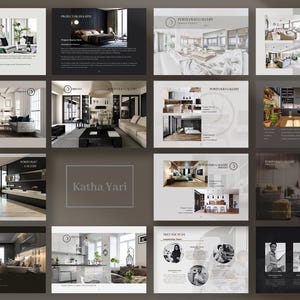 Interior Design Company Profile Canva Presentation Template Services ...