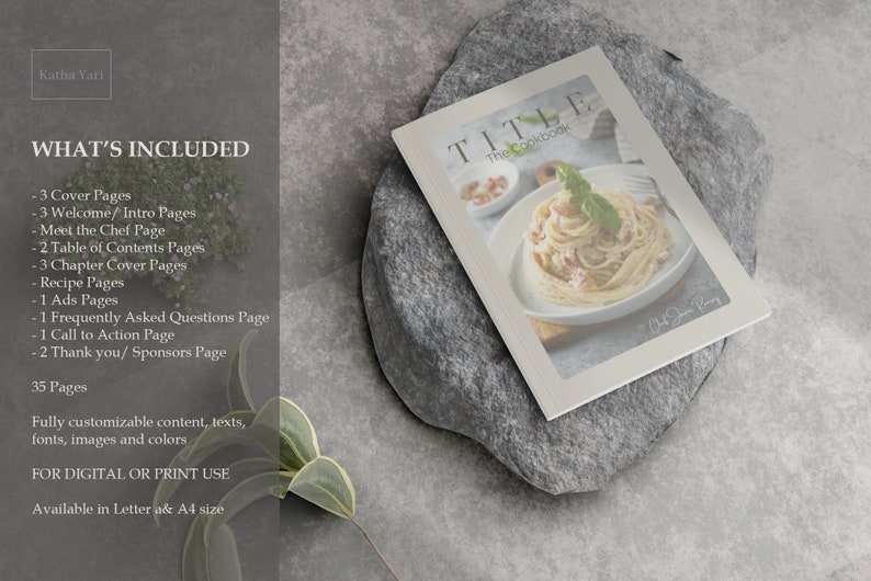 YUM Canva Ebook Cookbook Template With Covers, Recipes, Ads, and ...