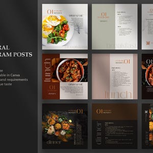BELI Cookbook Template for Social Media, Instagram Carousels, Reels ...