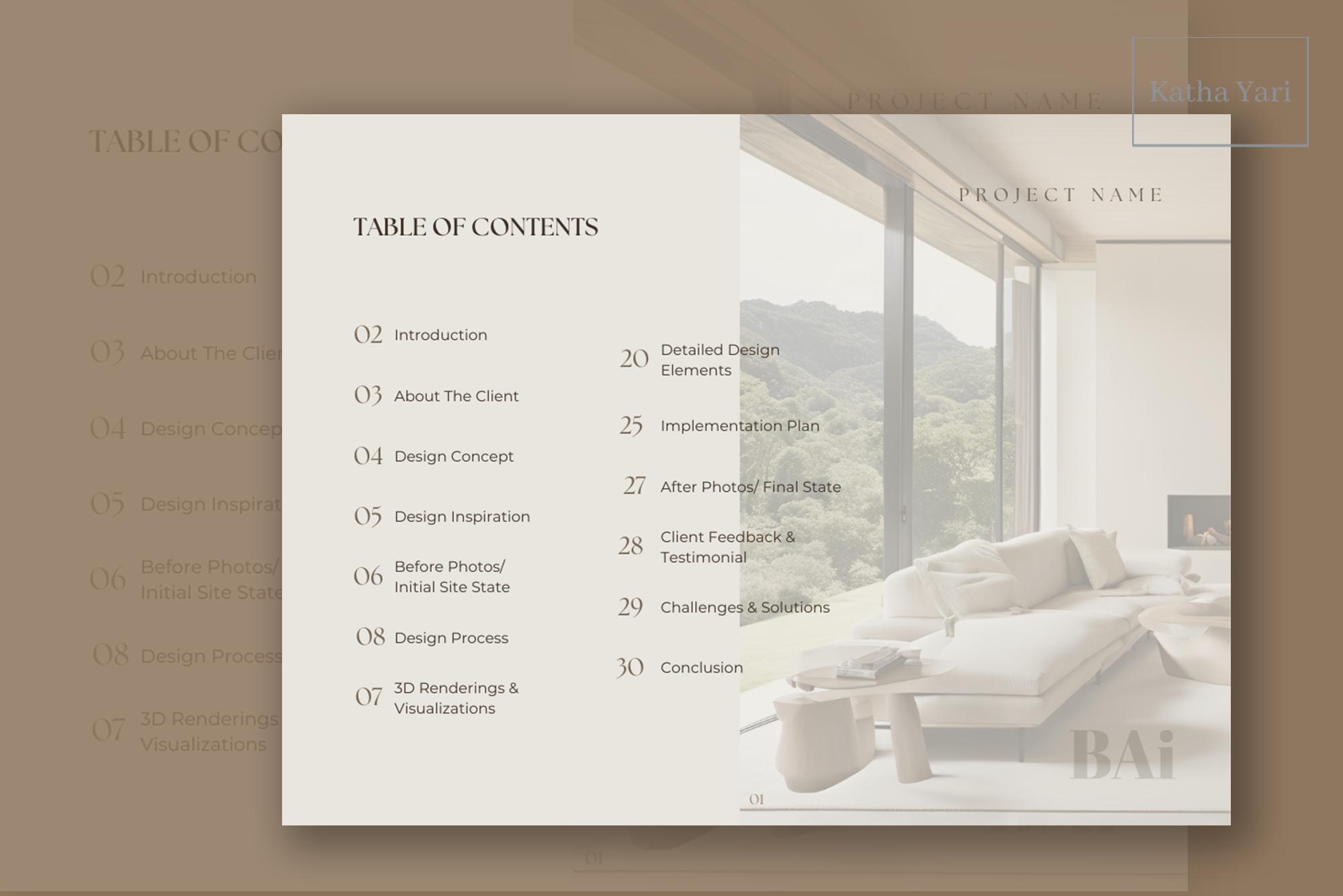 Creative Interior Design Canva Template for Projects With Mood Boards ...