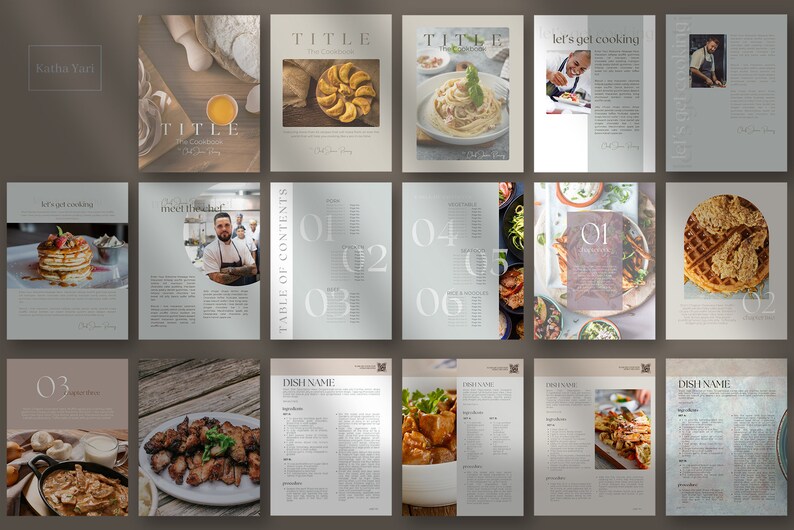 YUM Canva Ebook Cookbook Template With Covers, Recipes, Ads, and ...