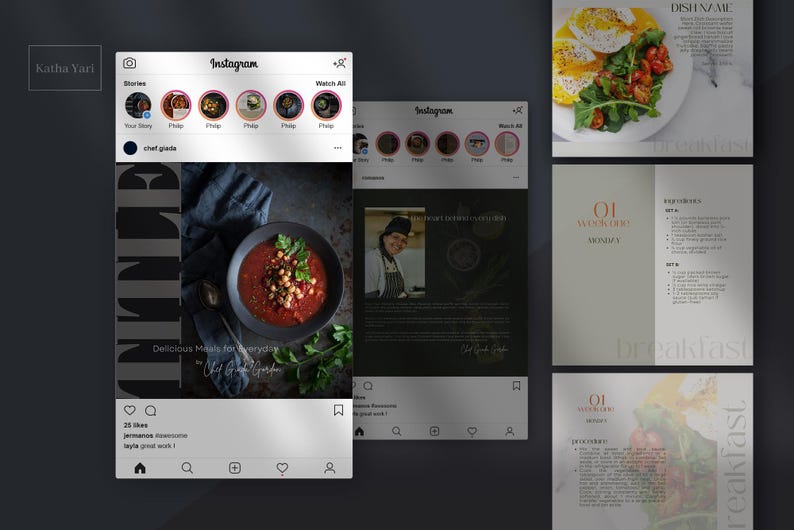 BELI Cookbook Template for Social Media, Instagram Carousels, Reels ...