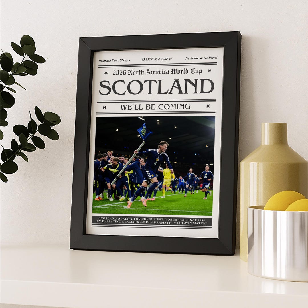 Scotland National Team World Cup 2026 Qualifying Print | Scottish ...