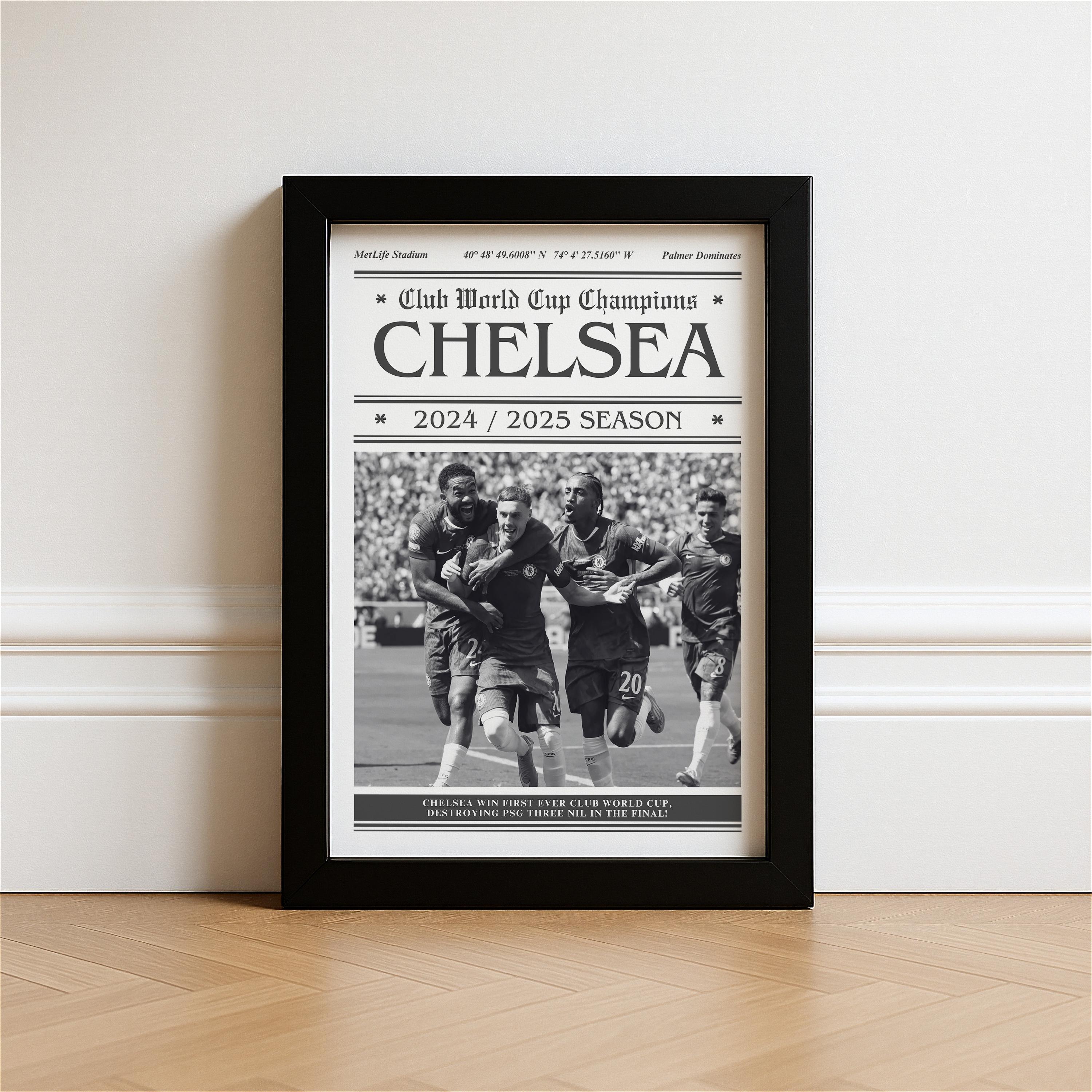 Chelsea Fc Club World Cup Champions 2025 Print | Chelsea Fc Gifts ...