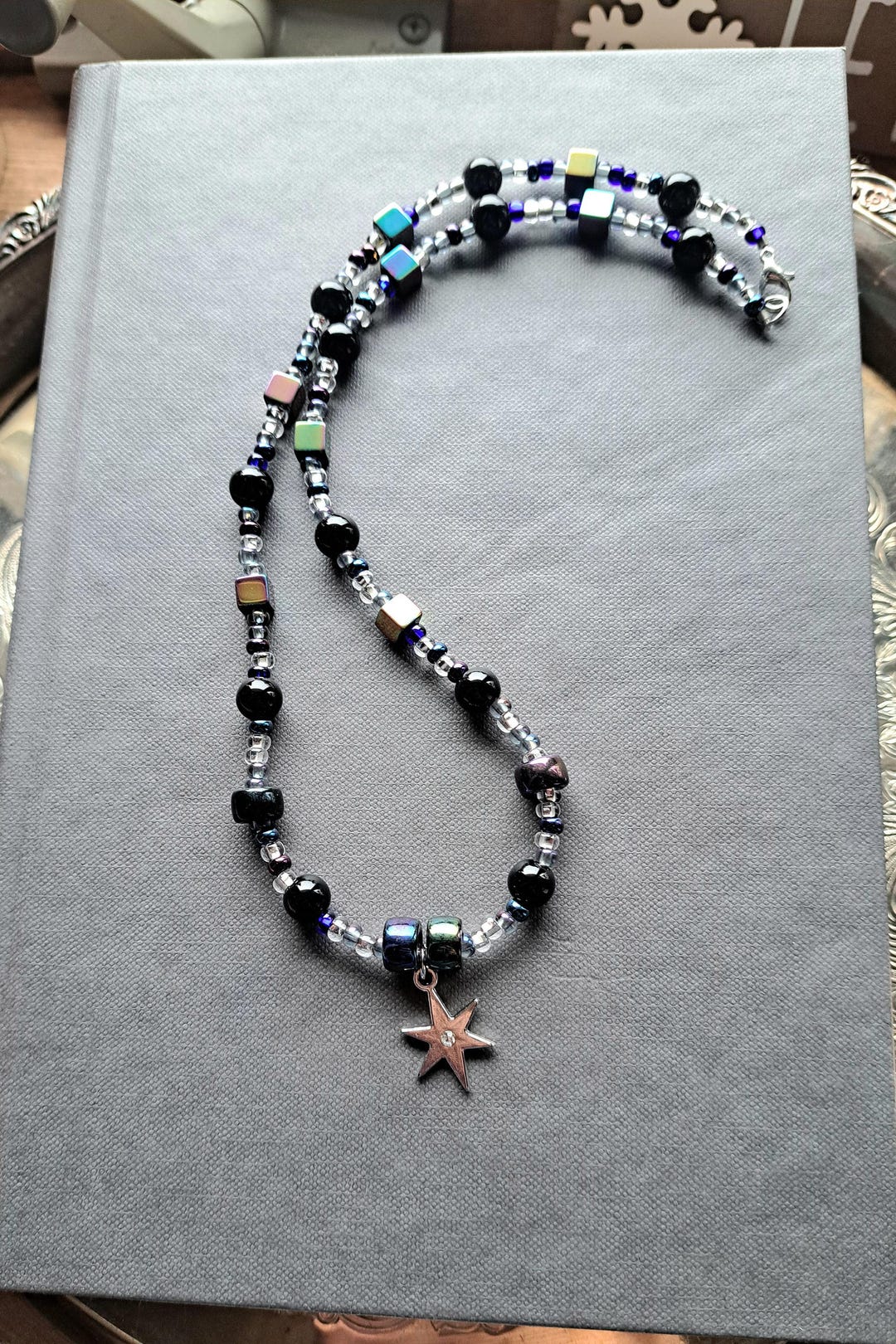Supernova Star Beaded Necklace - Etsy