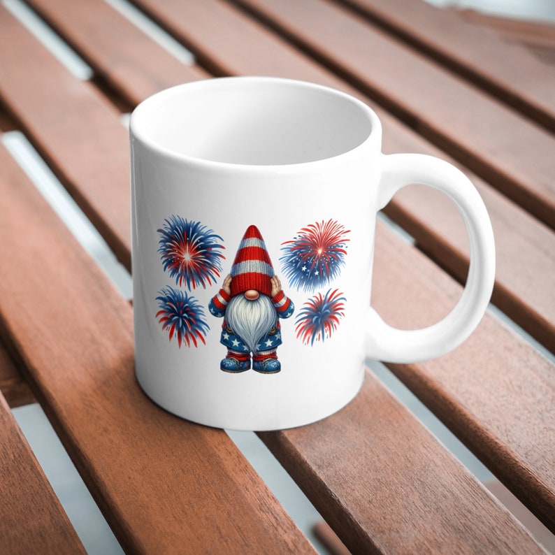 Gnome 4th of July Clipart Bundle, 20 PNG, Independenceday Gift, Retro ...