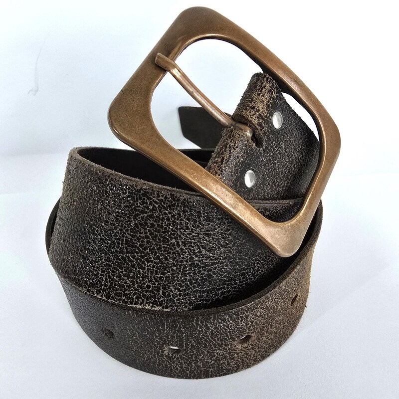 Vintage Leather Belt - Etsy