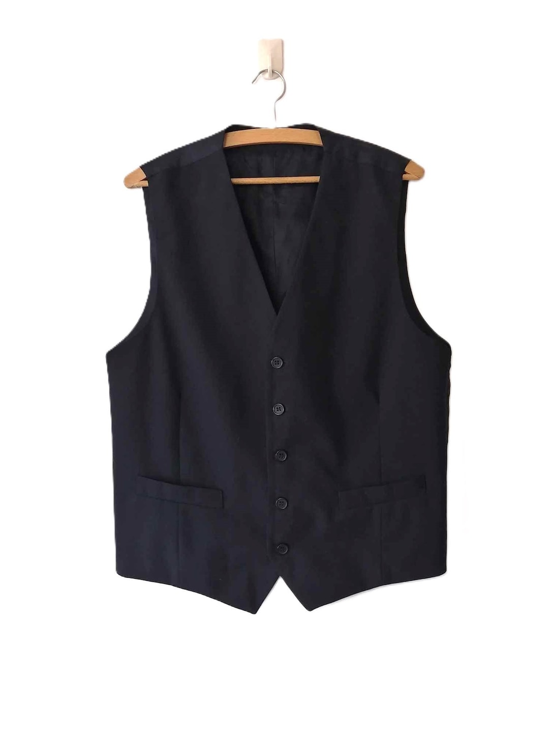 Vintage 90s Classic Vest, Black Man's Vest , Formal Classic Vest ...