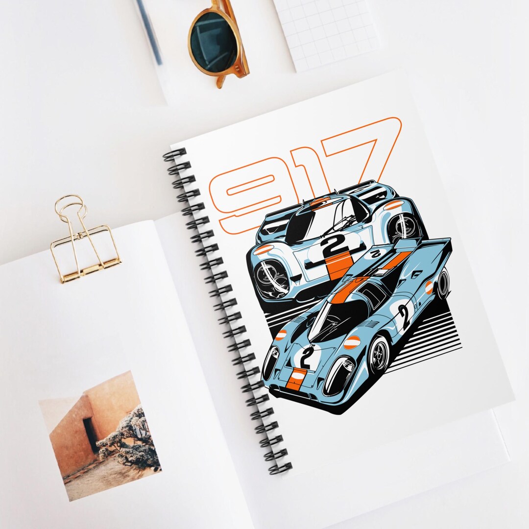 Racing-themed Spiral Notebook - Perfect for Car Enthusiasts, Kids, and ...