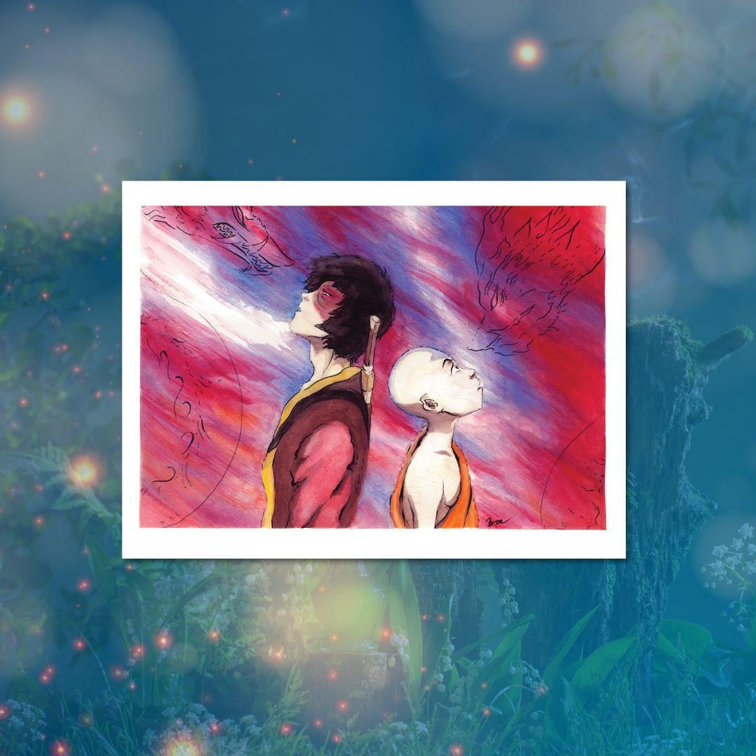 Meeting Their Masters Avatar the Last Airbender ATLA Zuko and Aang ...