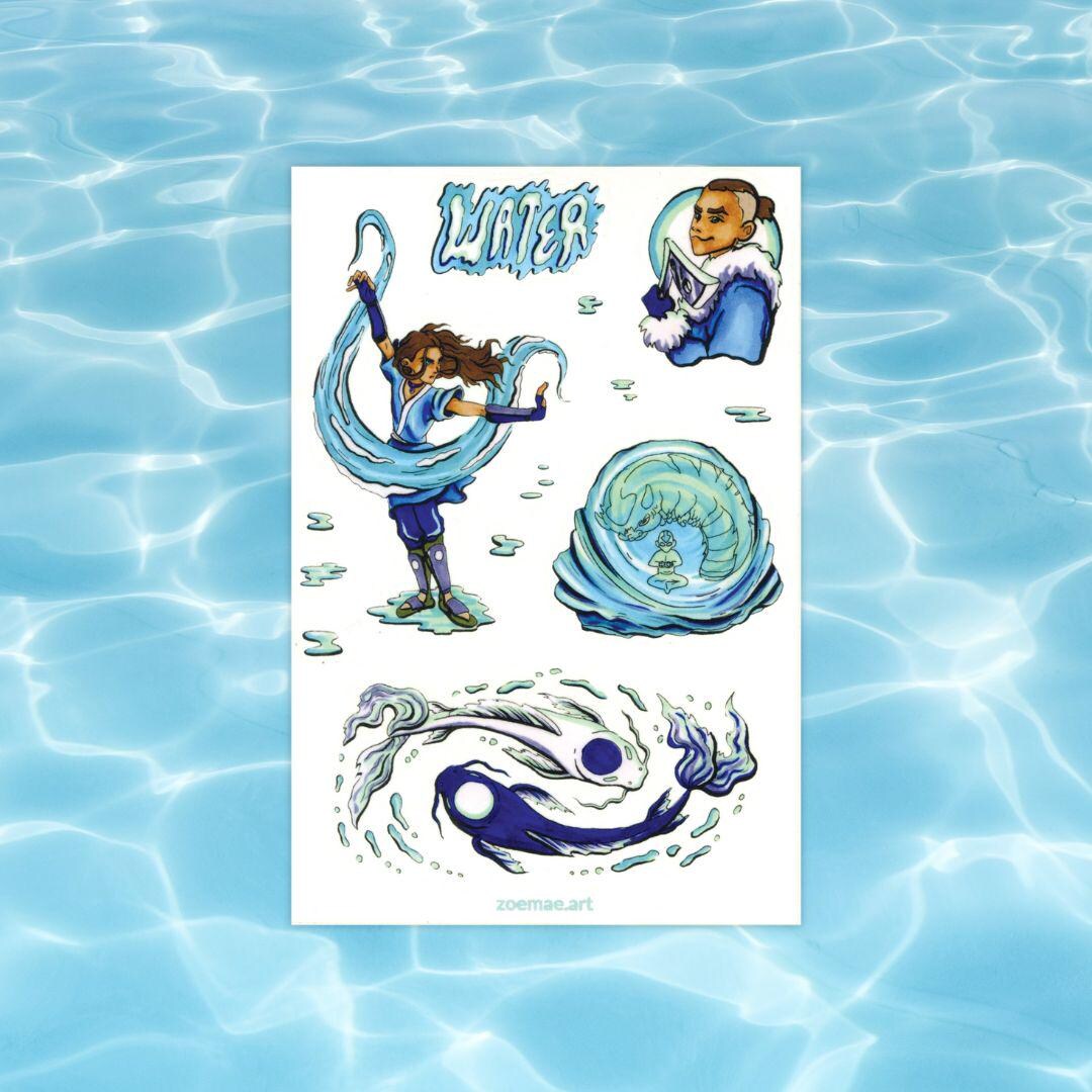 Water Element Waterbending Avatar the Last Airbender Katara Sokka ...