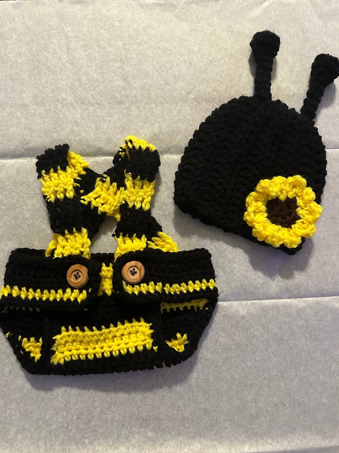 Crochet Bee Prop Outfit - Etsy